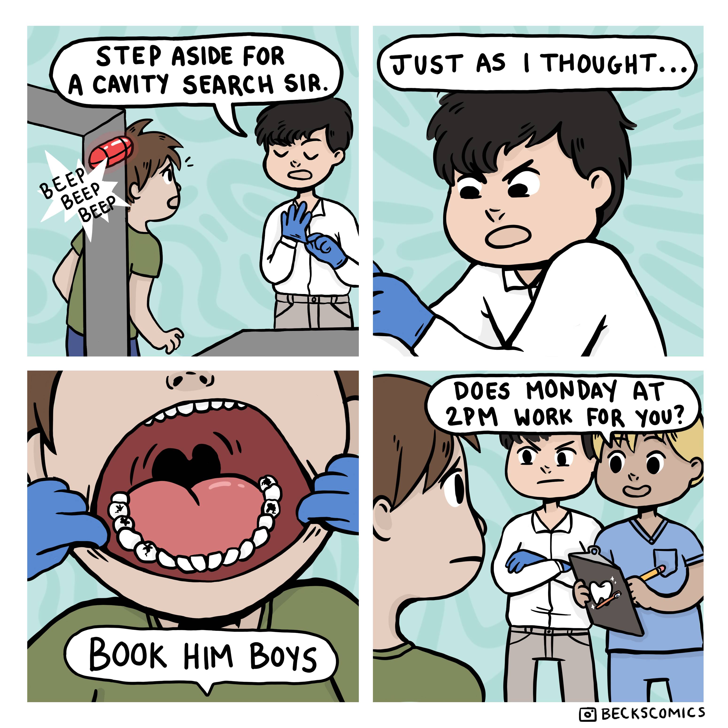 Cavity Search - beckscomics