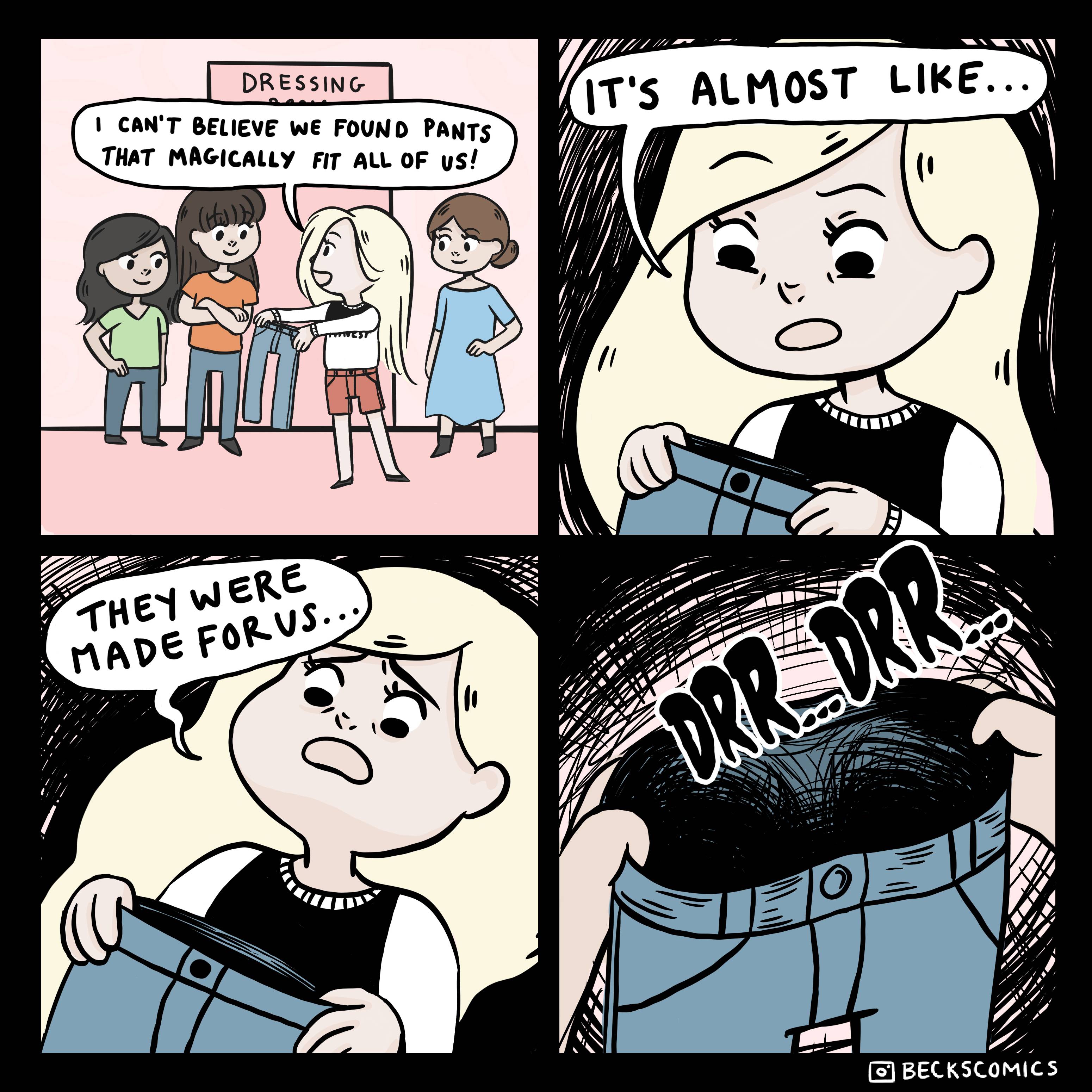 The Enigma of the Traveling Pants - beckscomics